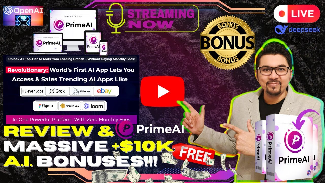PrimeAI Review⚡📲💻[LIVE] Access World's Most Much Needed 7 Apps!💻📲⚡FREE AI Bonuses💲💰💸